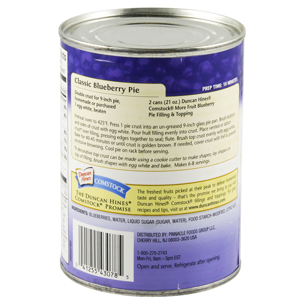 COMSTOCK Blueberry Pie Filling 12/21 oz – Pacific Commerce